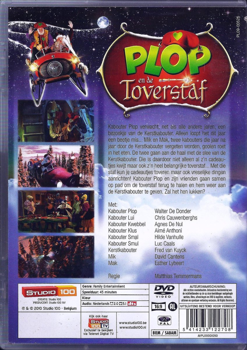Kabouter Plop - Plop & De Toverstaf (Dvd), Esther Lybeert | Dvd's | bol.com