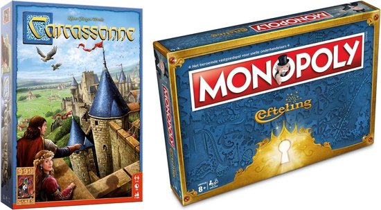 Spellenbundel - Bordspel - 2 Stuks - Carcassonne & Monopoly Efteling ...