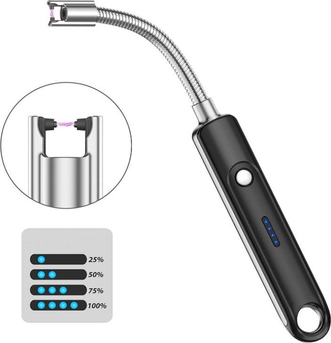 Aerb Staafaansteker, elektronische aansteker, USB-oplaadbaar, met ...