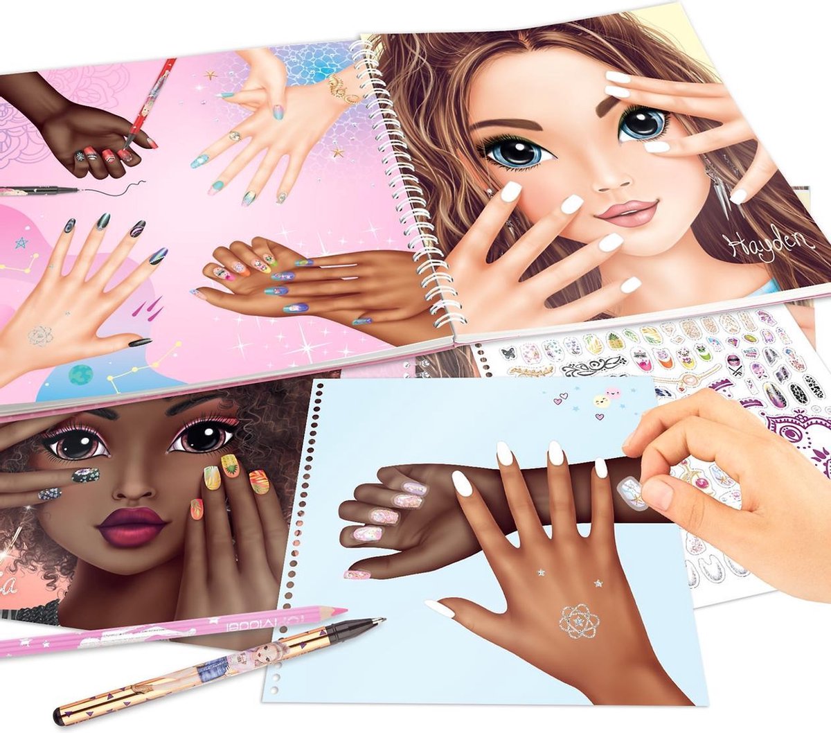 TOPModel Create your Hand Design kleurboek | bol.com