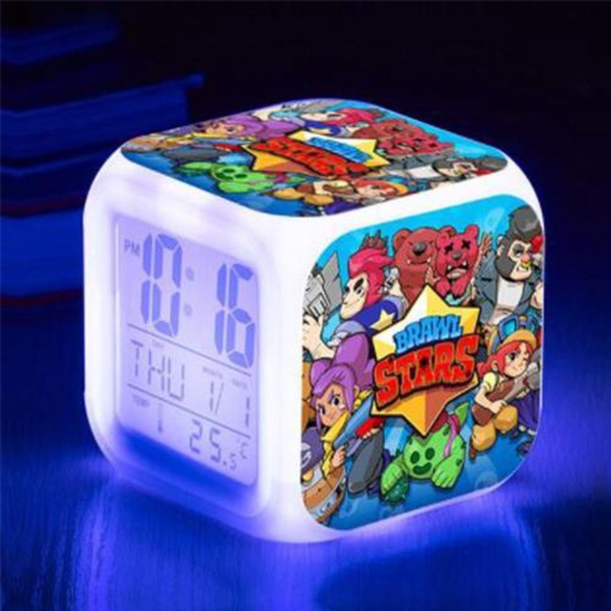 Brawl Stars Karakters Alarm Wekker met 7 kleuren LED - Tempratuur ...