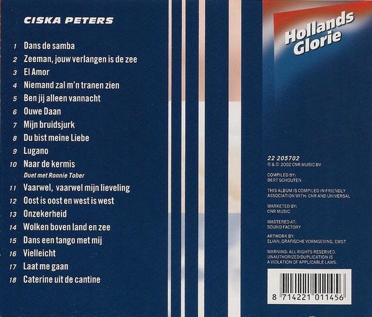 Hollands Glorie, Ciska Peters | CD (album) | Muziek | bol
