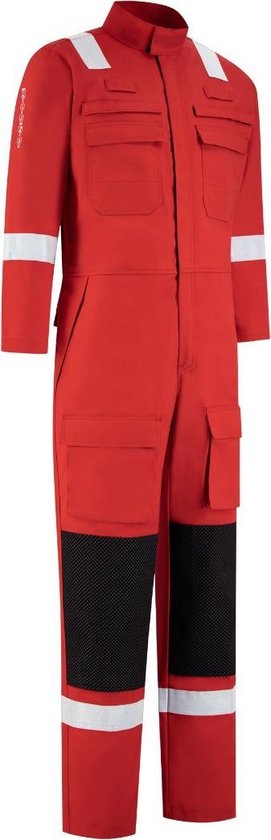 Dapro Rope Access Multinorm Overall - Maat 60 - Rood - Vlamvertragend ...