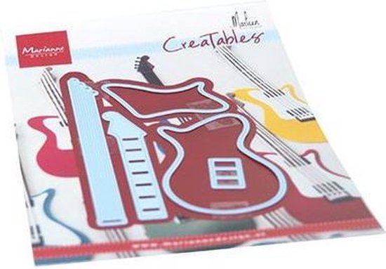 Marianne Design Creatables Snij en Embosstencil - Gitaar door Marleen | bol