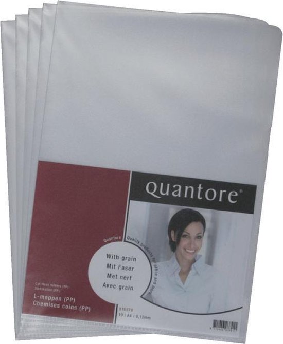 Insteekmap L-model Quantore A4 PP 0.12mm nerf 10 stuks | bol