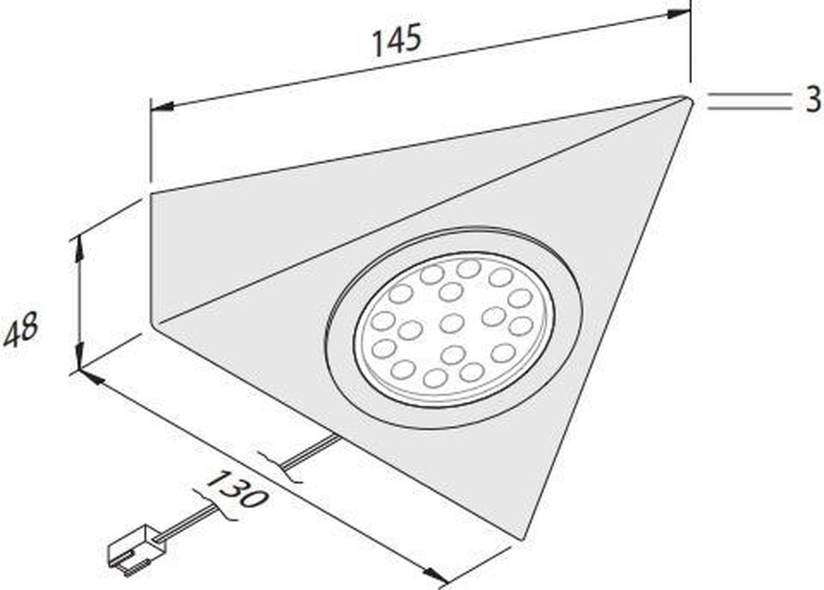 Keukenverlichting | THEBO | Tri-point | set van 2 | bol.com