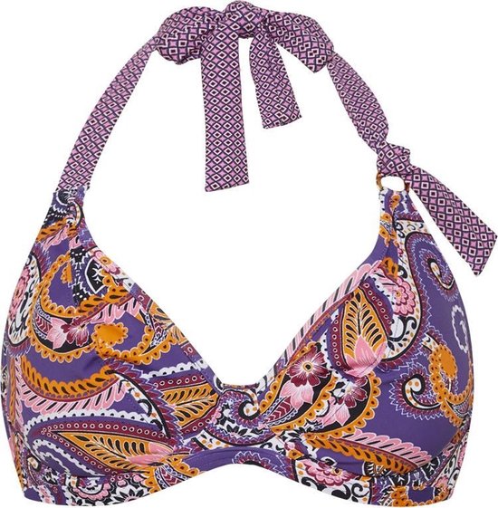 Cyell PRETTY PAISLEY Bikinitop Halter Niet voorgevormd met Beugel Dames - Maat 36C | bol