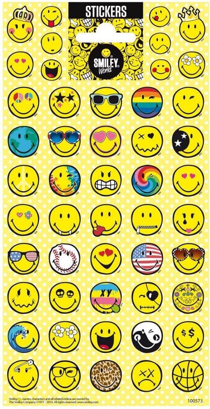 Stickervel Twinkle - Smiley | bol