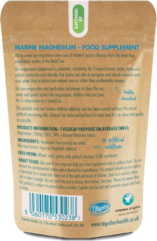 Together Health / Marine Magnesium – 30caps SKU: 2264 | bol