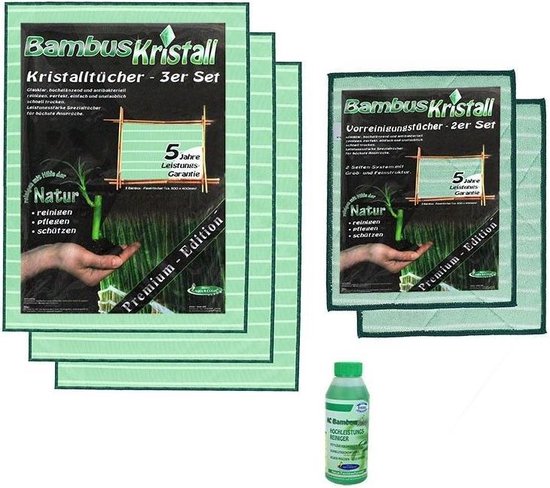 Aqua Clean Bambus Kristall Promotie/Reinigingsset | bol