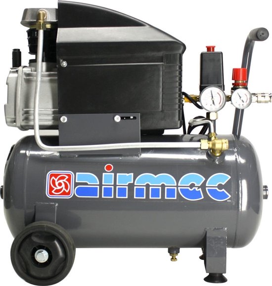AIRMEC KA25200C Verrijdbare Oliegesmeerde zuigercompressor 200 ltr/min ...