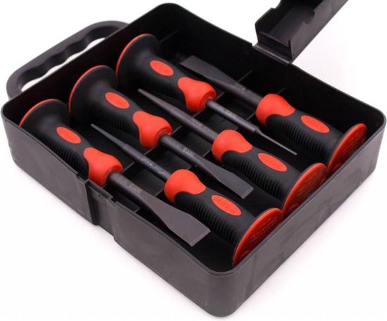 Yato Beitel en doorslag - set - 6-delig - Afmeting: 27 x 18.5 x 5.5 cm ...