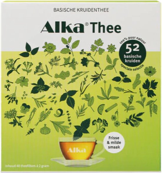 Alka® Thee - Basische Kruidenthee - 48 Filterzakjes - 52 Verschillende ...