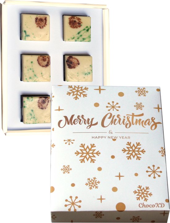 Kerst Chocoladecadeau - Handgemaakte Fairtrade chocolade - Staff gift ...