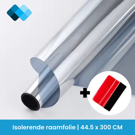 Transparante isolerende raamfolie | 45 x 300 cm | Makkelijke ...