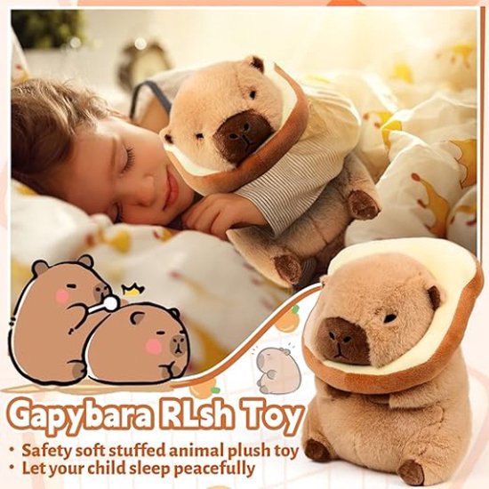 Capybara Knuffel - Capibara Knuffel - Knuffeldier - Speelgoed - Cadeau ...
