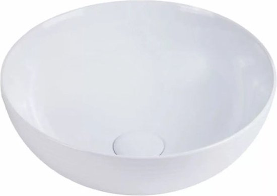 Opbouw Waskom Wit Rond - Cleo - Ø 38,5 cm | bol