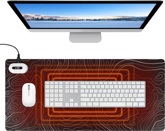 oCreon Verwarmde Bureau Mat - Slimme Muismat met Verwarming ...