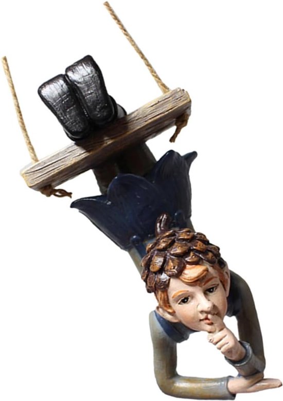SNQ 1 set Elf-hangers - Elffiguur voor buiten, tuinhangend - Hangend standbeeld van... | bol