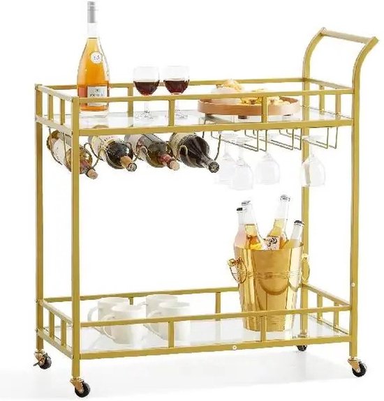 Serveer Trolley - Serveerwagen - Trolley - 80 KG Draagvermogen ...