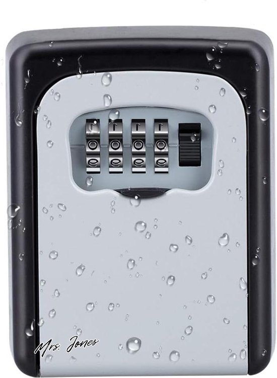 Mrs. Jones Outdoor Key Safe Box with Number Code 4-Digit Key Box Small ...