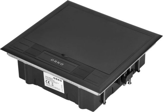 ORNO Vloerdoos - Vloerstopcontact voor modulaire contactdozen - Zwart | bol