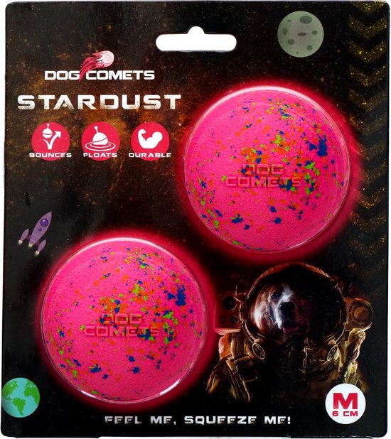 Dog Comets Ball Stardust Ø 6 cm - Rubberen Hondenbal - Hondenspeelgoed ...
