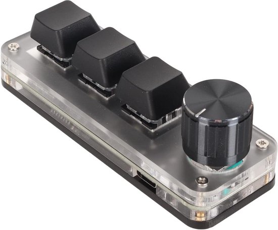 Mini 3 Key Programmeerbaar Mechanisch Toetsenbord - Gaming Keyboard ...
