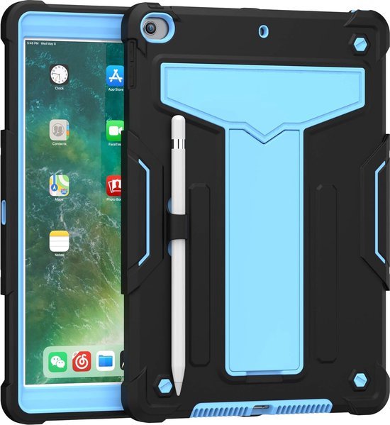 Ipad Air 4, 5, 6 ipad pro 11 inch hoes blauw zwart met standaard | bol