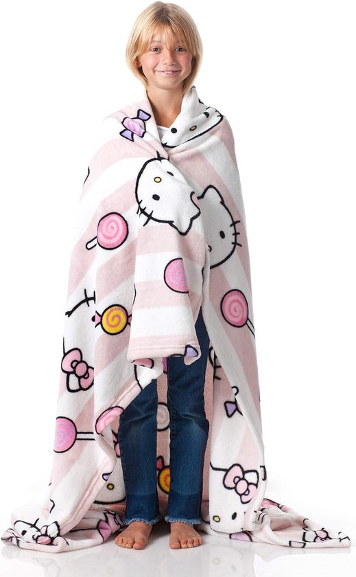Plaid Hello Kitty Zachte fleece Knuffeldeken - knuffeldeken - 1 stuk ...