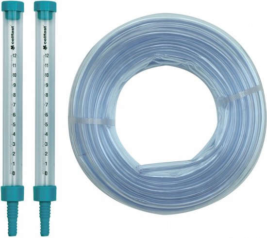 Waterpas slang 25 mtr. met trechter en 2 stoppen | bol