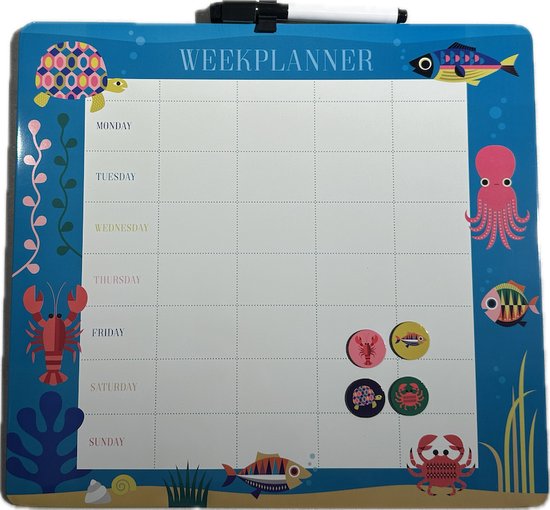Kitsch Kitchen Magnet board Sealife | bol