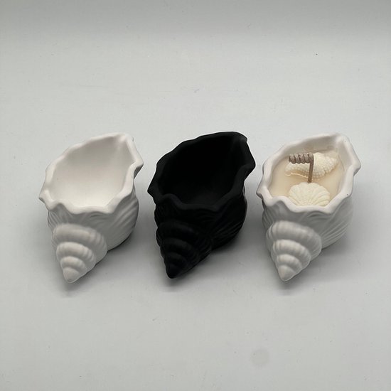 Jesmonite product - schelp - versie 1 - kaars | bol