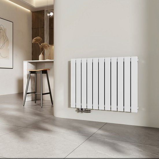 EMKE Radiator - Dubbel-Laags Plat - Glanzend Wit - 63x85 cm - 1136 W ...
