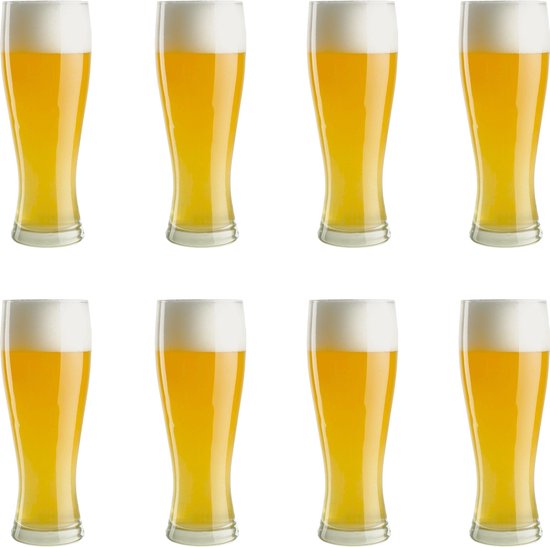 Professionele Bierglazen - (8 Stuks) - 360ml - Bierglas - Bier - Glas - 36cl/0.36L -... | bol
