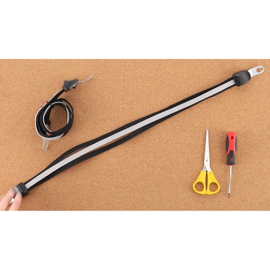 Snelbinder set van 2 Zwart - Spinbinder met 3 elastische armen en ...