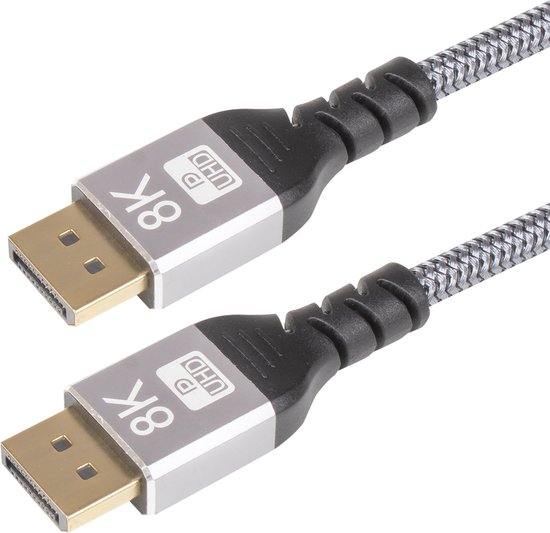 Nuvance - Displayport Kabel - 2 Meter Display Kabel - tot 32.4GBps - 8K ...