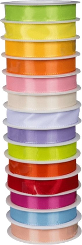 Lint/ribbon uni-colours, ca. 15mm x 3m per rol | bol