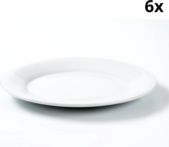 Luxe Dinderborden - 6 Stuks - Eetborden - Borden - Porselein - 26cm ...
