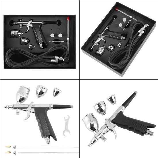 Nauwkeurige controle zwaartekracht airbrush met dubbele werking - 3 ...