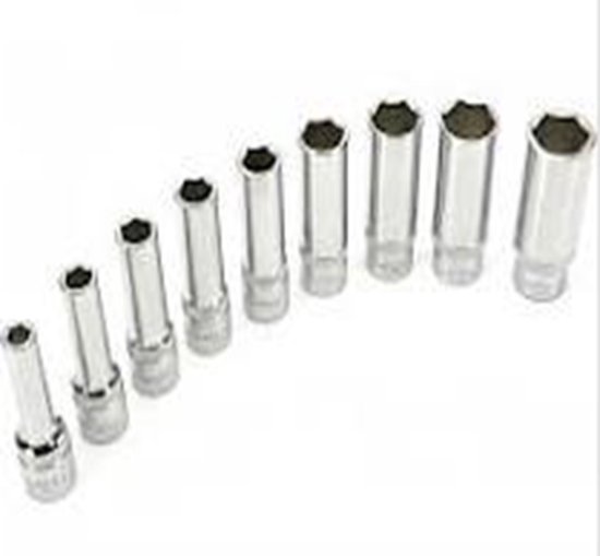 dopsleutelset inch lang 1/2 - 9-delig met schuifrail | bol