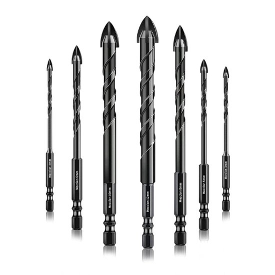 TegelBoorbits Set 3-12mm - Professionele Kruis Boren met ...