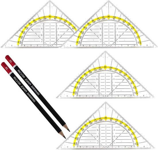 4 stuks 14 cm afneembare gradenboog - transparant kunststof - gele ...
