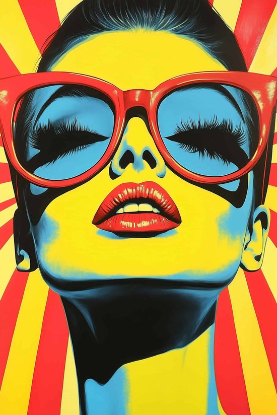 Vrouw Poster | Mode Poster | Pop Art Poster | Modeposter | Portret ...