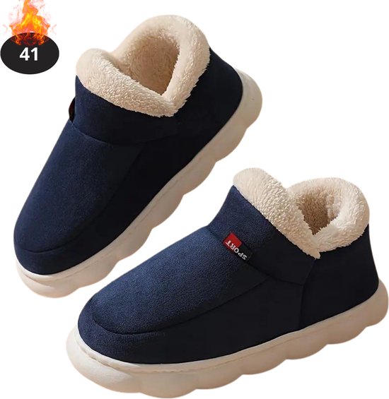 Nivard Warme Pantoffels - Sloffen - Slippers - Dames - Heren - Pluche ...