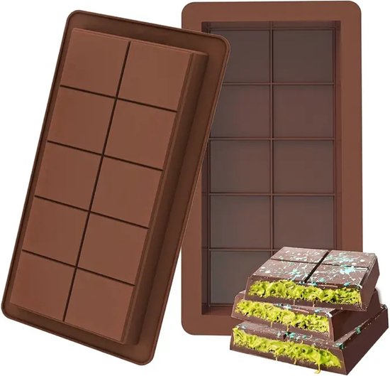 XL Chocolade reep vorm - Dubai Chocolade - Siliconen Chocoladereepvorm ...