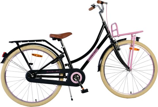 Volare Excellent Kinderfiets - Meisjes - 26 inch - Zwart | bol