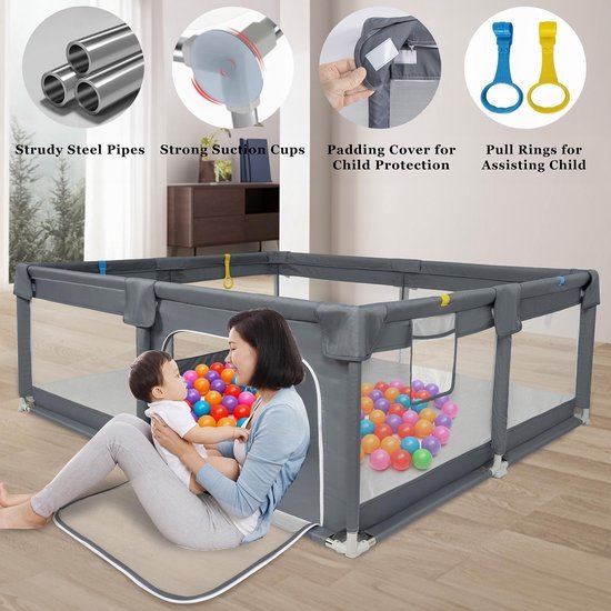 Parc Bébé PolkaHome - Parc pour bébé - Parc Bébé - Parc pour Bébé ...