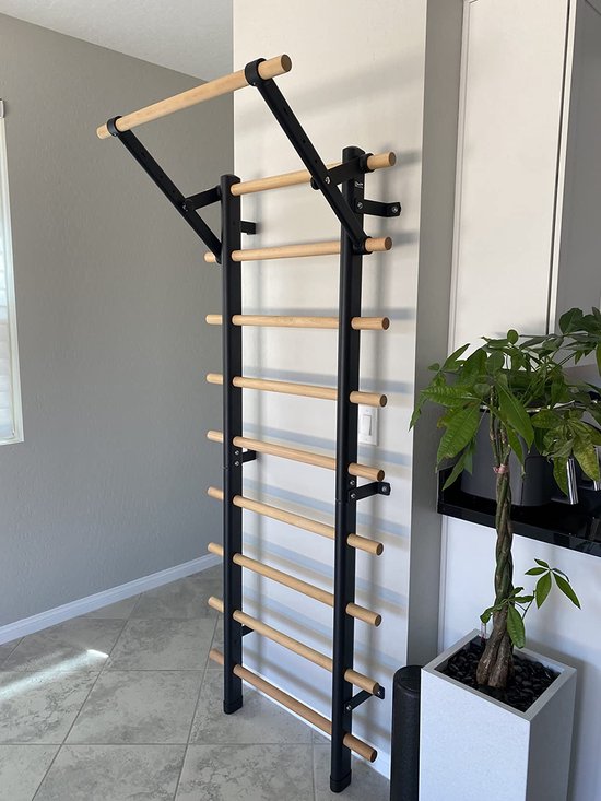 Fitness Wandrek - Zweedse Ladder - Sportwand Klimmuur - Sportram - Pull ...