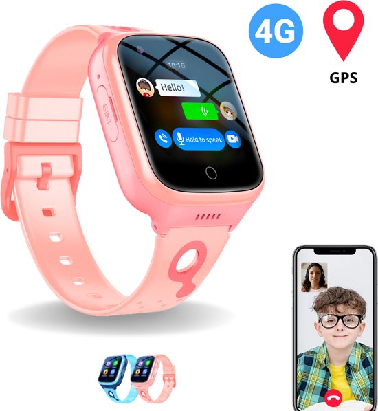 WB Goods Kinder Smartwatch - GPS Horloge Kind - Smartwatch Kinderen ...